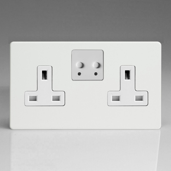 Varilight Screwless V-Pro Smart Premium White 2 Gang 13A SP WiFi ...