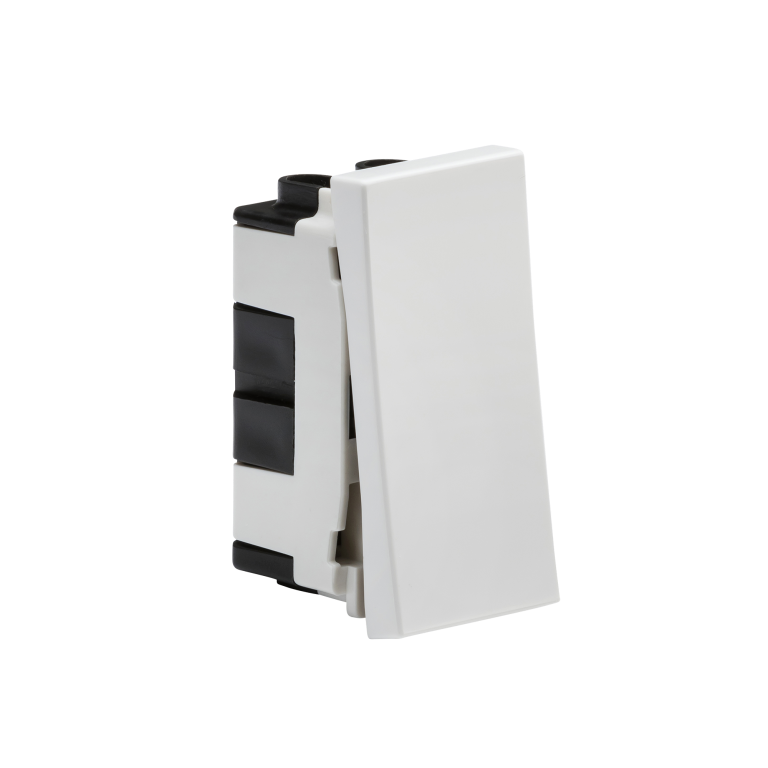 Knightsbridge White 20AX 1 Gang Intermediate Switch Module - 25x50mm | UKES