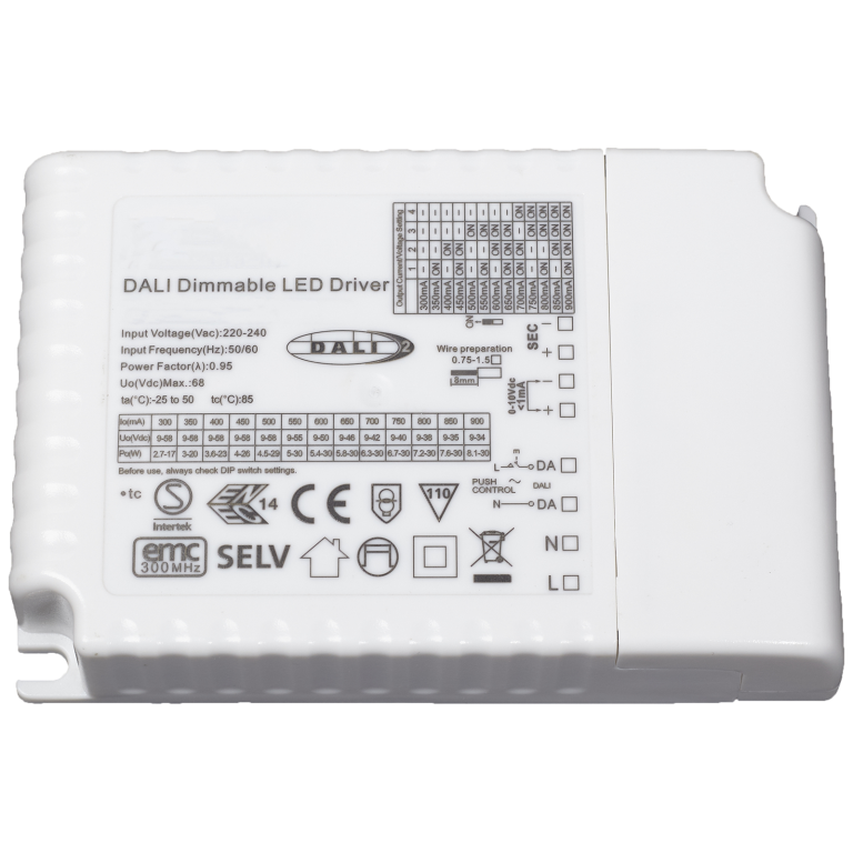 Ansell Lighting ADDIM/30/MC 30W Multi-Current LED Driver (DALI2, 1-10V ...