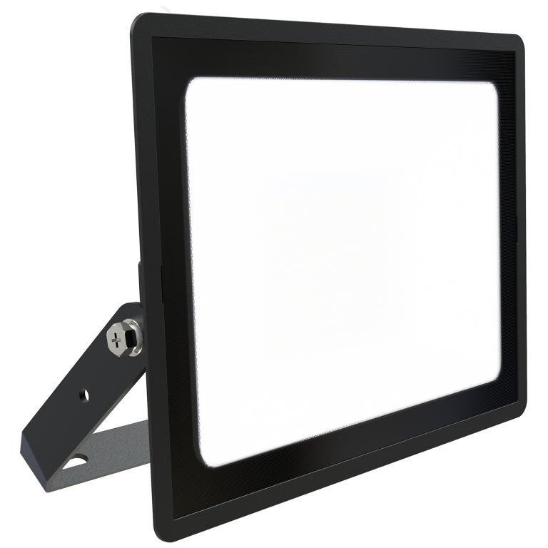 Ansell Lighting Eden 150W 3000K Black LED Floodlight | UKES