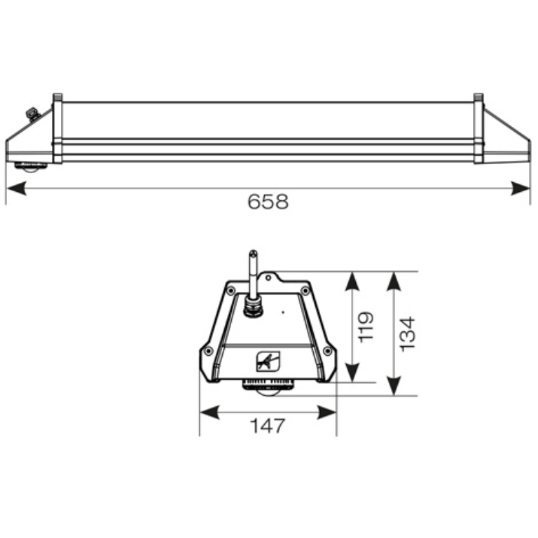 Ansell Lighting Z-LED Linear 1 100W 5000K LED Highbay | UKES