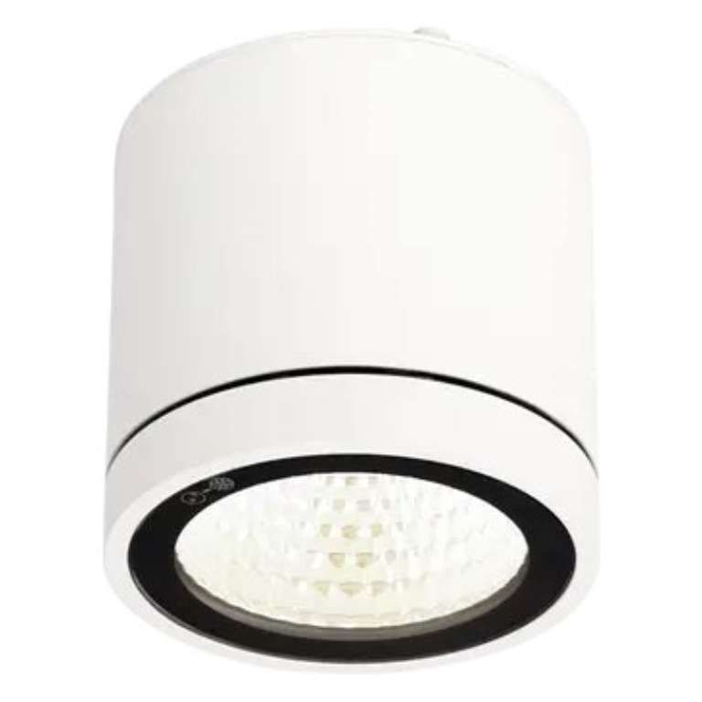 Ansell Lighting Furia DC 10W 3000K White Surface Mounted LED Downlight ...