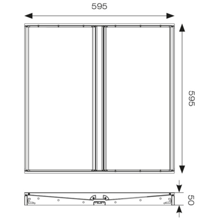 Ansell Lighting OCTO Juno Recessed Modular Direct/Indirect 34W 4000K ...