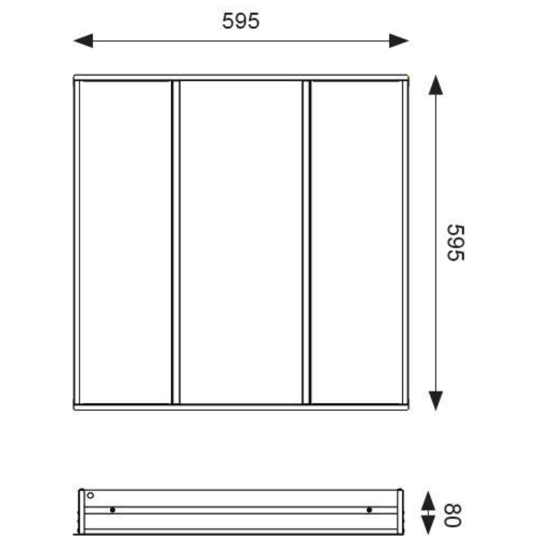 Ansell Lighting Lota Recessed Modular 31W CCT Selectable LED Fitting ...