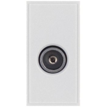 Selectric White Non-Isolated (Female) Coaxial/Aerial Socket Module | UKES