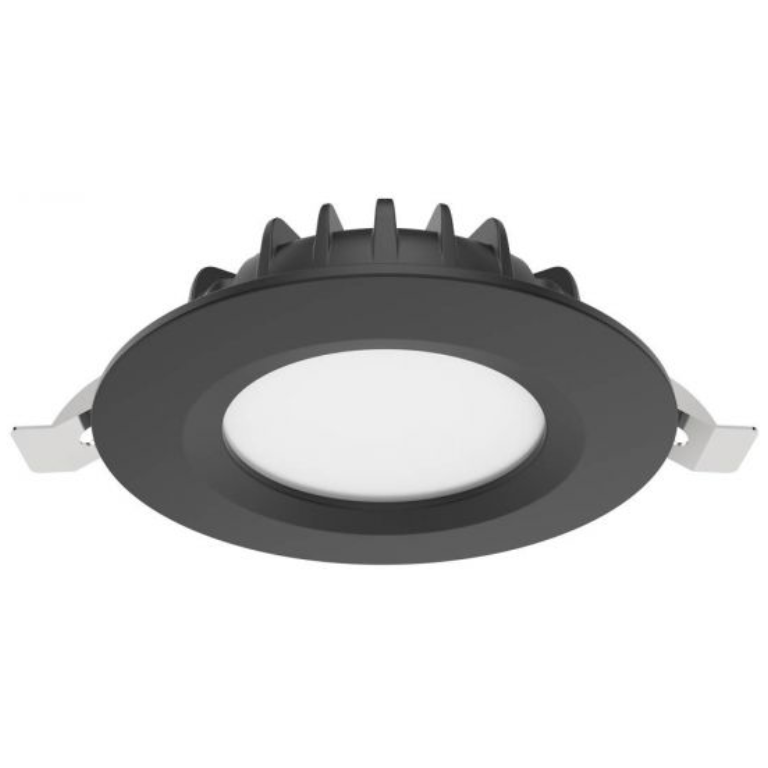 Collingwood Lighting Thea 10W Colour Switchable IP54 Dimmable Black Fixed LED Downlight | UKES