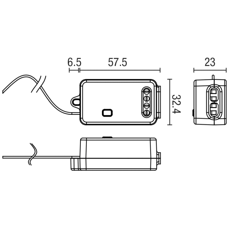 Forum Lighting White 1 Channel Non-Dimmable Kinetic Switch Receiver | UKES