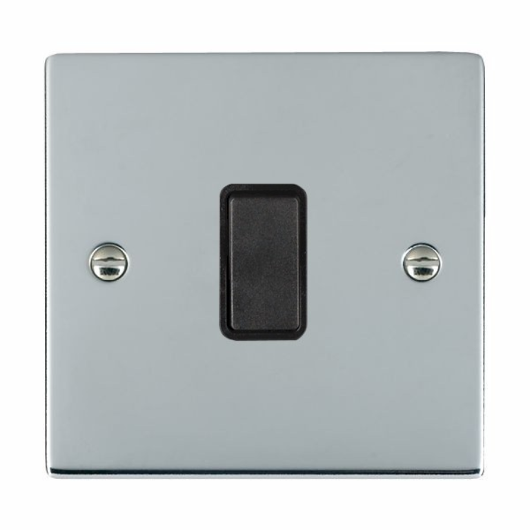Hamilton Sheer Bright Chrome 1 Gang 10AX Push To Make Retractive Switch ...