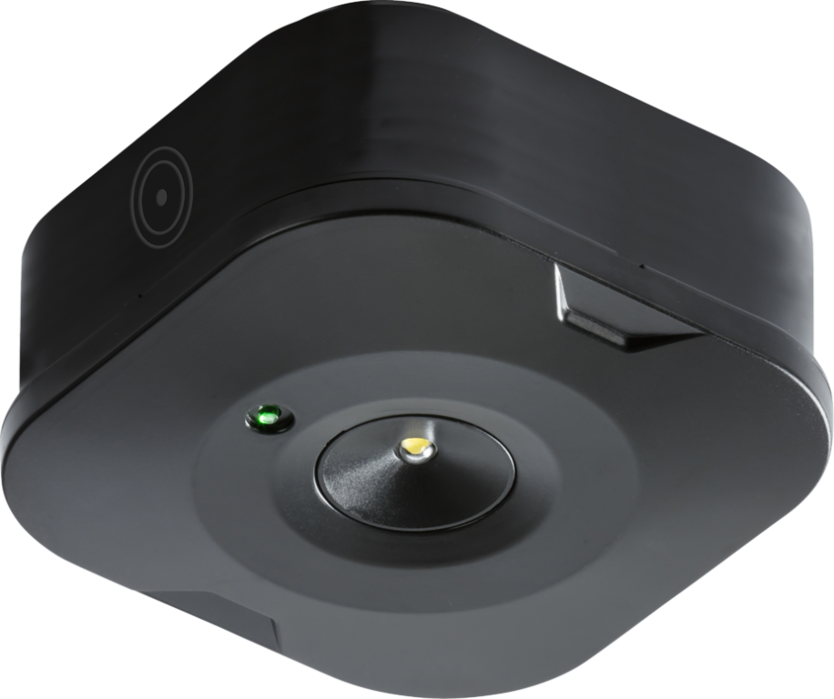 Knightsbridge Black 3W 5000K LED Surface Emergency Downlight - Non ...