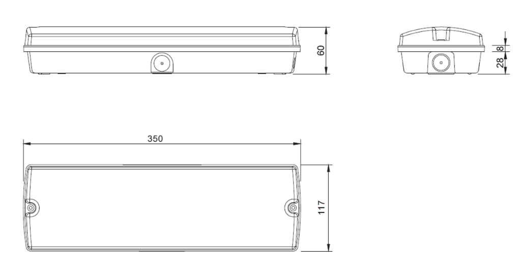 Knightsbridge 230V IP65 3W Maintained/Non-Maintained LED Emergency ...