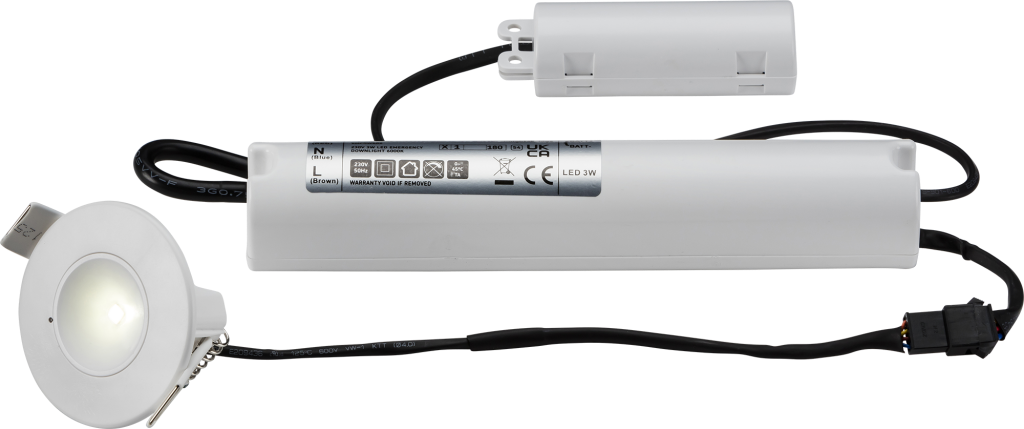 Knightsbridge 3.5W 5500K LED Emergency Downlight with LiFePO4 Battery ...