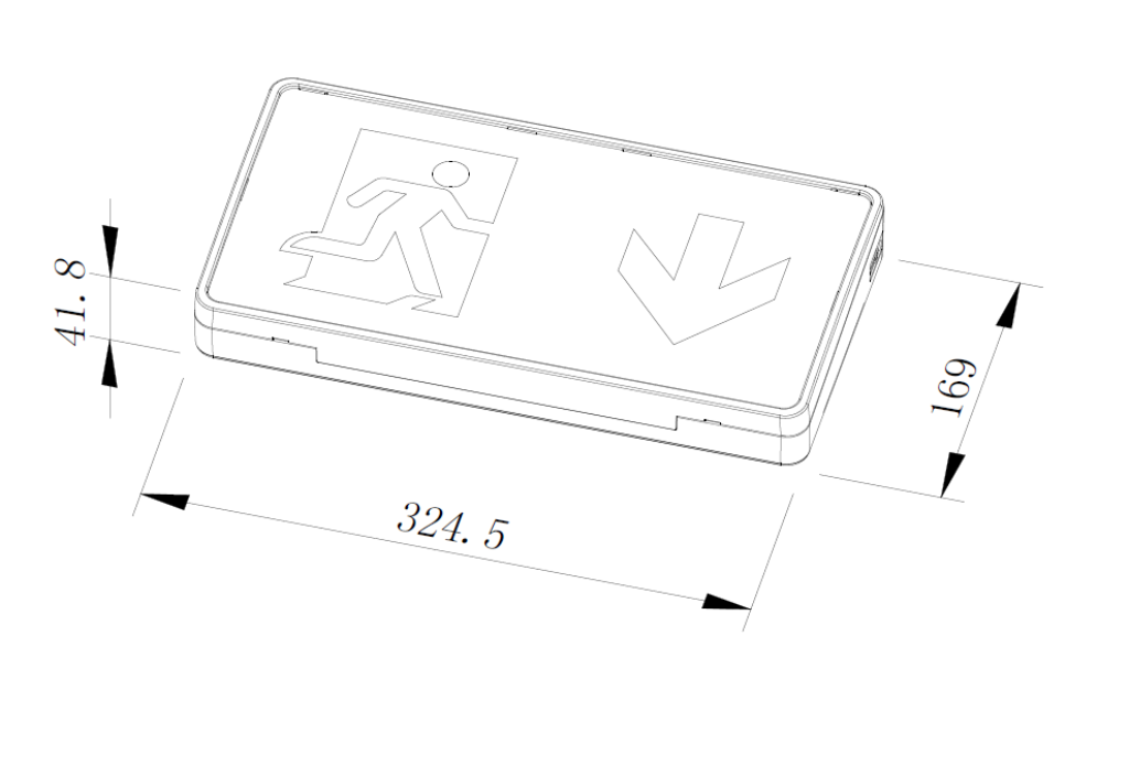 Knightsbridge 230V 4W Maintained/Non-maintained Self-Test LED Emergency ...