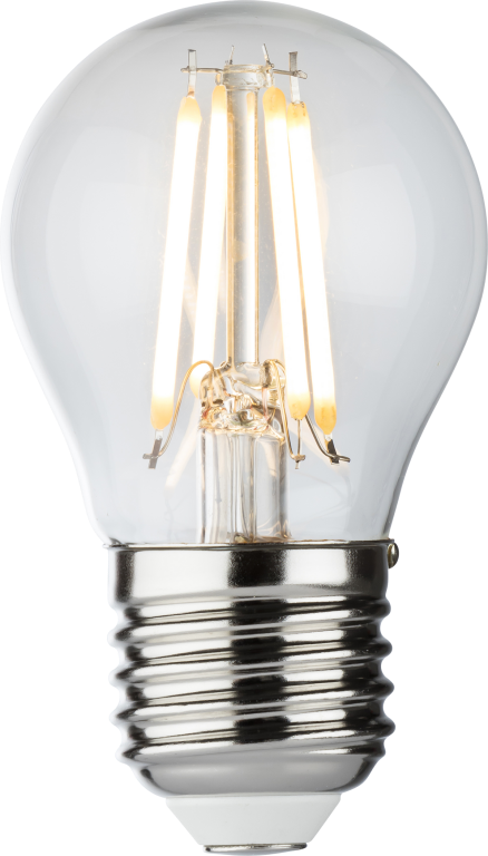 Knightsbridge 4W 2700K Dimmable E27 Clear LED Filament Golf Ball Bulb ...