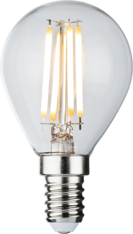 Knightsbridge 4W 2700K Dimmable E14 Clear LED Filament Golf Ball Bulb ...