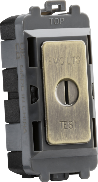 Knightsbridge Grid Antique Brass 20AX 2 Way Keyswitch Module Marked ...