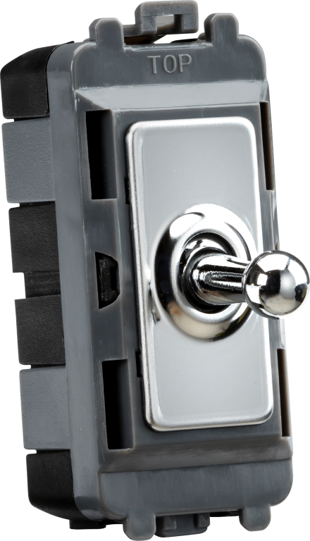 Knightsbridge Grid Polished Chrome 20AX Intermediate Toggle Switch ...