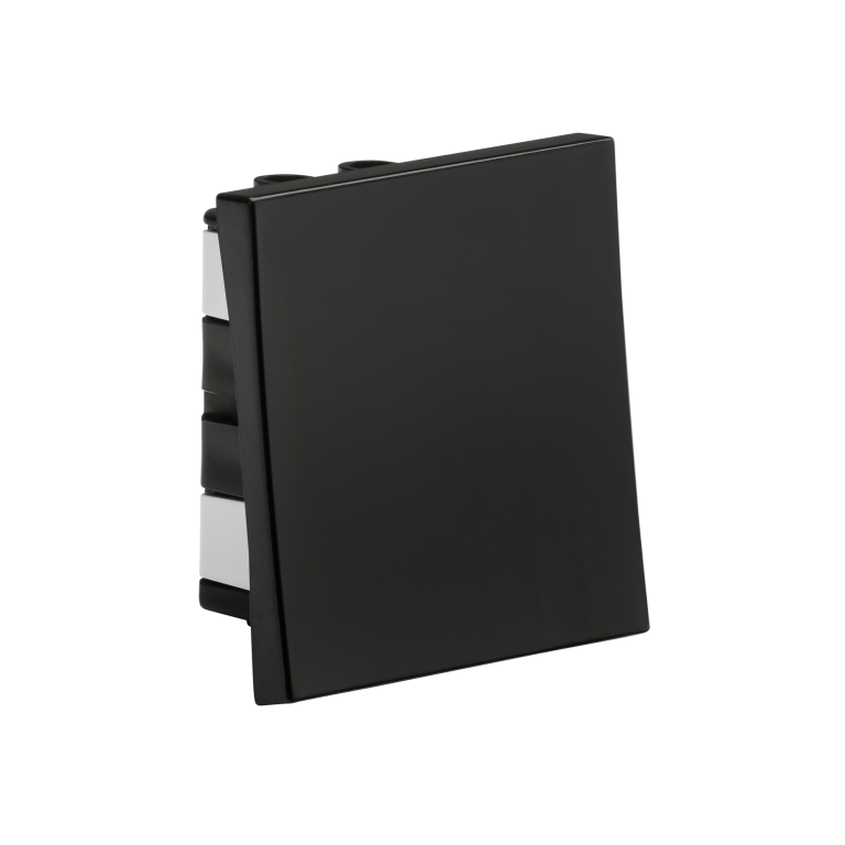 Knightsbridge Black 20AX 1 Gang 2 Way Wide Rocker Switch Module ...