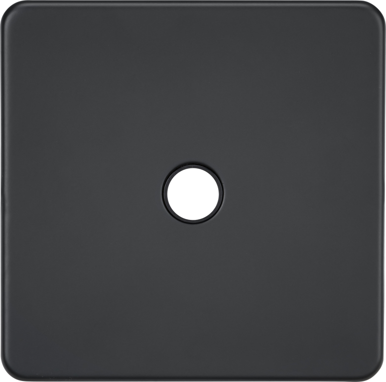 Knightsbridge Screwless Anthracite 20A Flex Outlet Plate | UKES