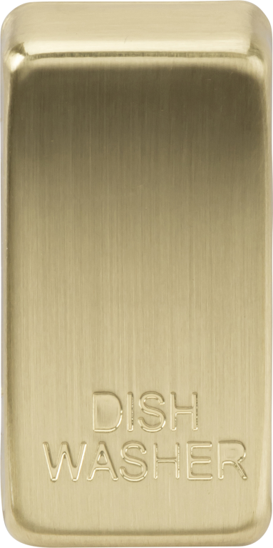 Knightsbridge Grid Brushed Brass Module Rocker Switch Cover Marked ...