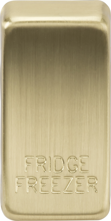 Knightsbridge Grid Brushed Brass Module Rocker Switch Cover Marked ...