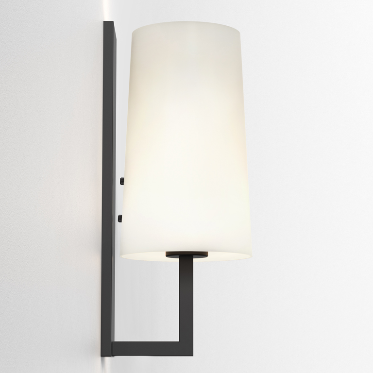 Astro Riva 350 Matt Black Bathroom Wall Light | UKES