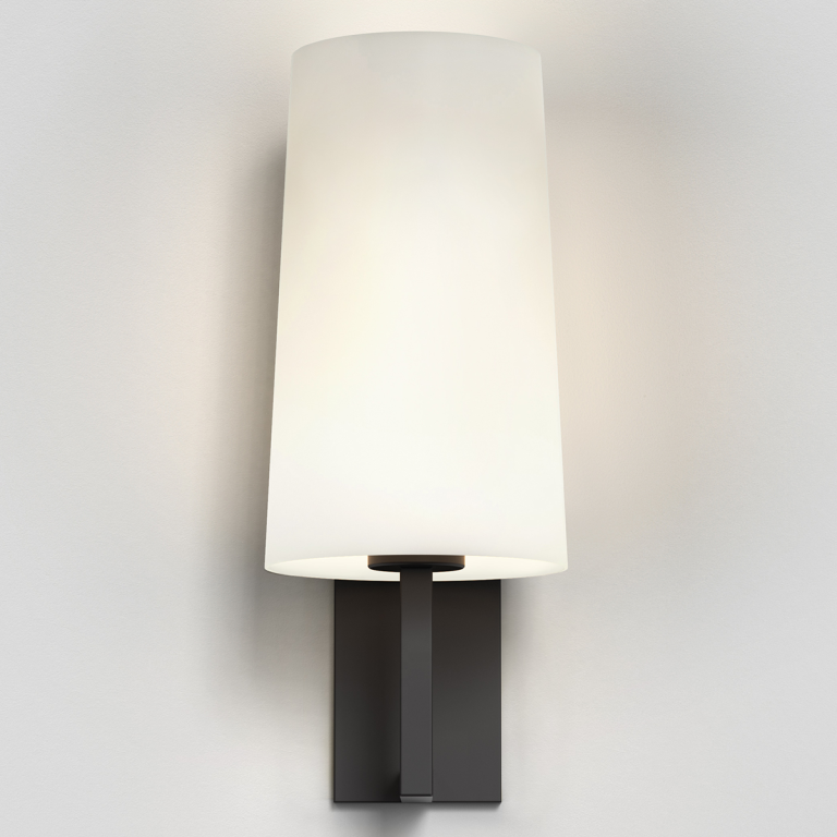 Astro Riva 350 Matt Black Bathroom Wall Light | UKES