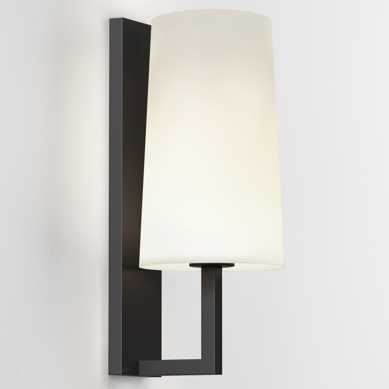 Astro Riva 350 Matt Black Bathroom Wall Light | UKES