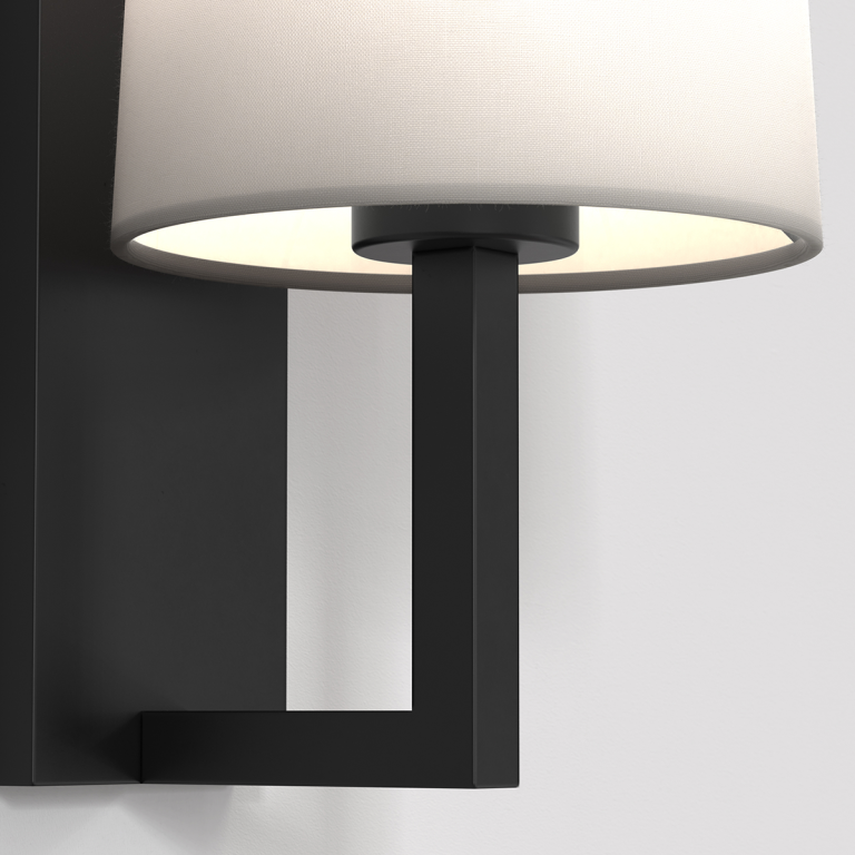 Astro Riva 350 Matt Black Bathroom Wall Light | UKES