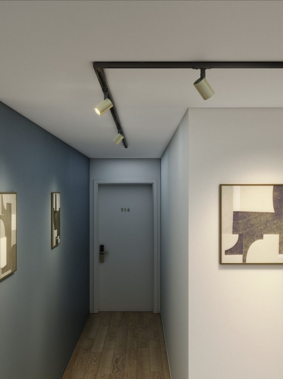 Astro Ascoli Matt Gold Track Light | UKES