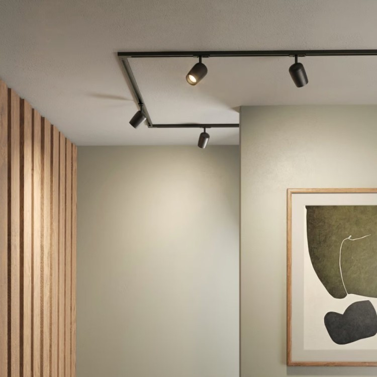 Astro Koto Matt Black Track Light | UKES