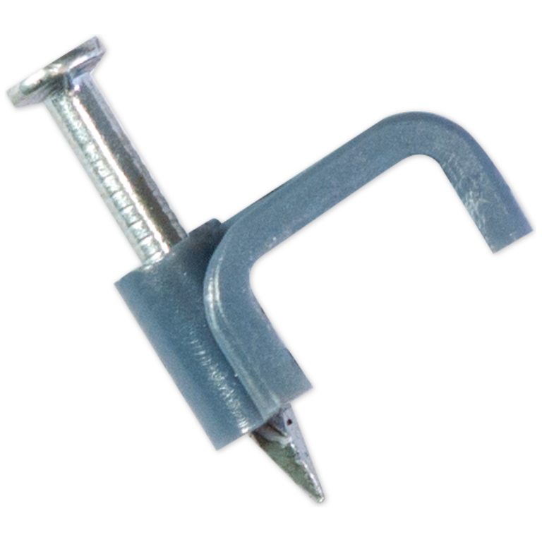 Selectric Grey 1.5mm Flat Twin & Earth Cable Clips - 100 Pack | UKES