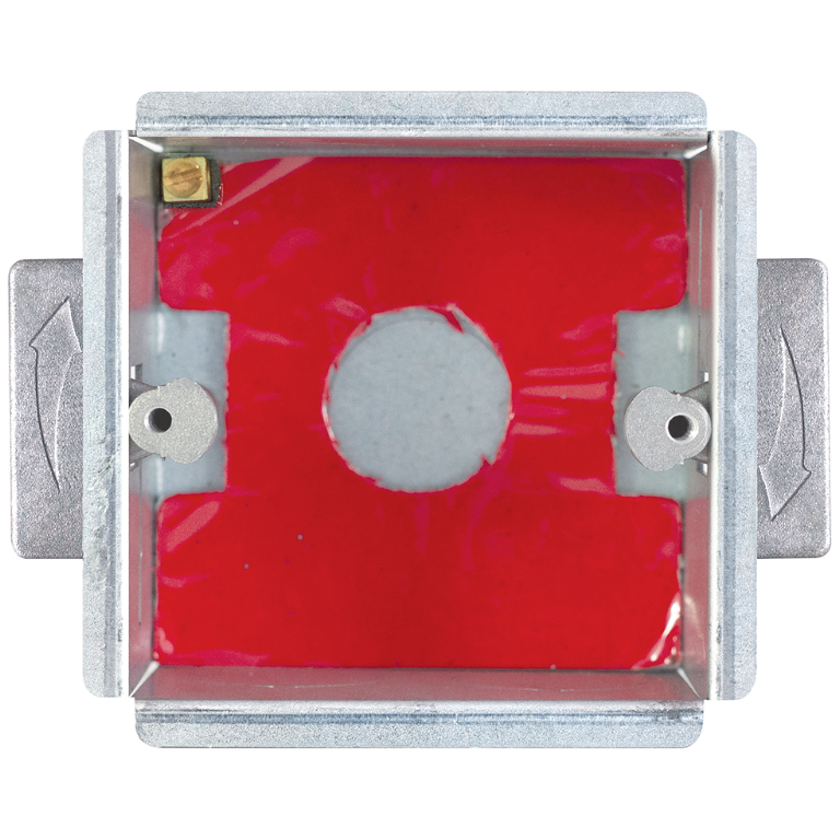 Selectric Square 1 Gang 47mm Galvanised Steel Back Box – Earths – Fire ...
