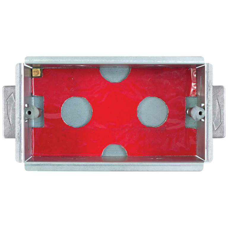 Selectric Square 2 Gang 47mm Galvanised Steel Back Box – Earths – Fire ...