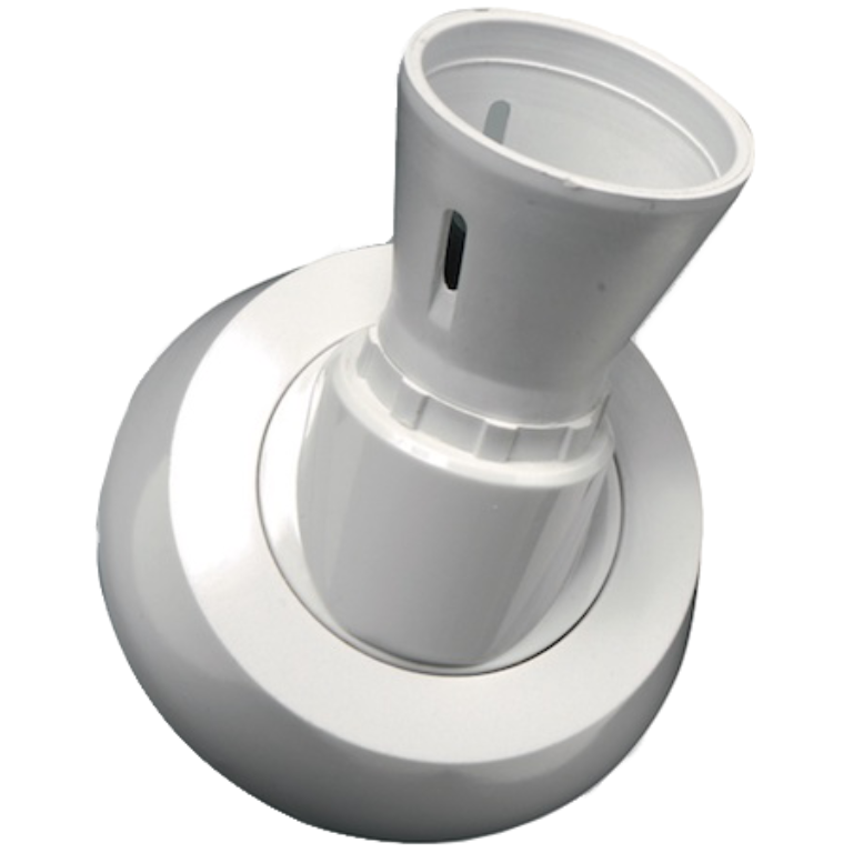 Selectric Square White Angled T2 Batten Lampholder Pre-Wired Bayonet ...