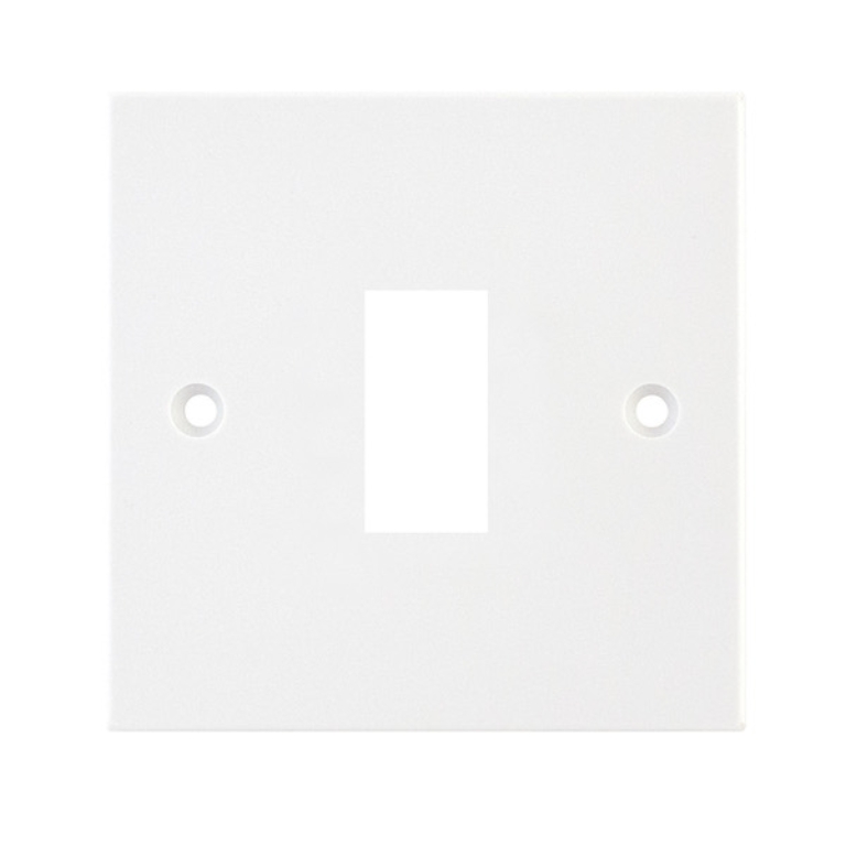 Selectric Square 1 Gang Faceplate with Single Aperture | UKES