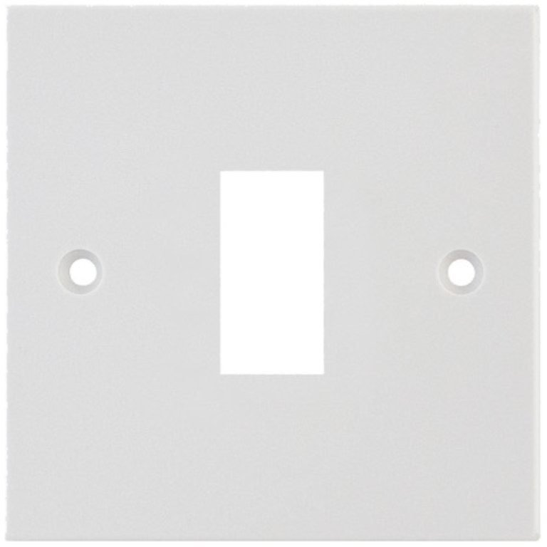 Selectric Square 1 Gang Faceplate with Single Aperture | UKES