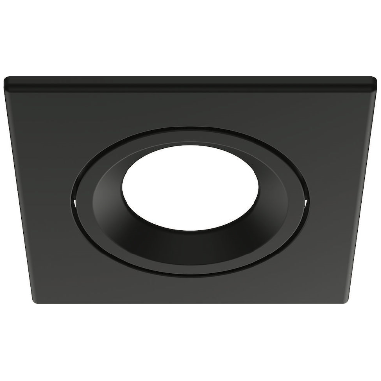 Selectric Square Matt Black Bezel for PushGlo Pro Tilt Downlights | UKES