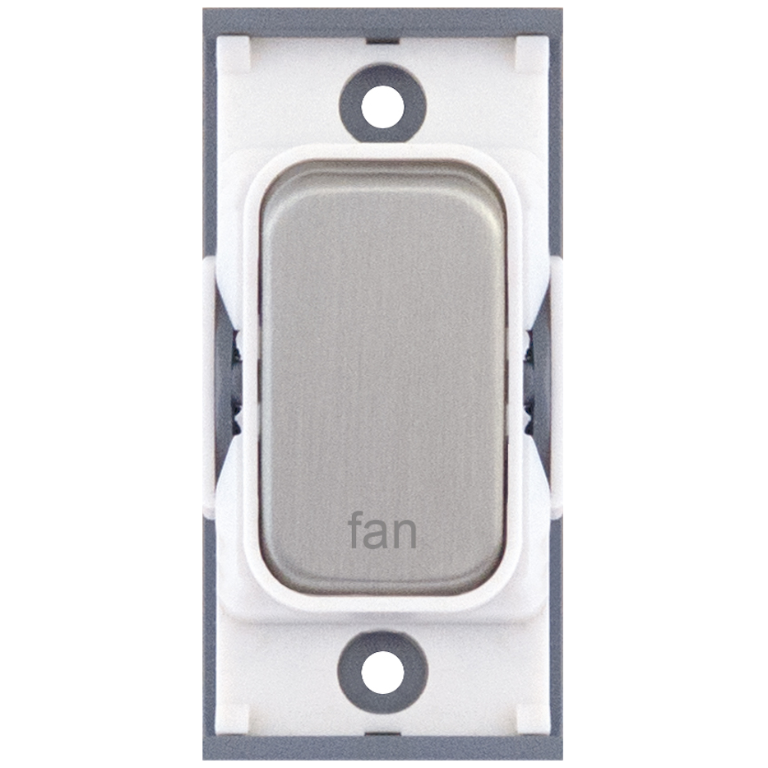 Selectric GRID360 Satin Chrome 20A Double Pole Switch Module Marked ...