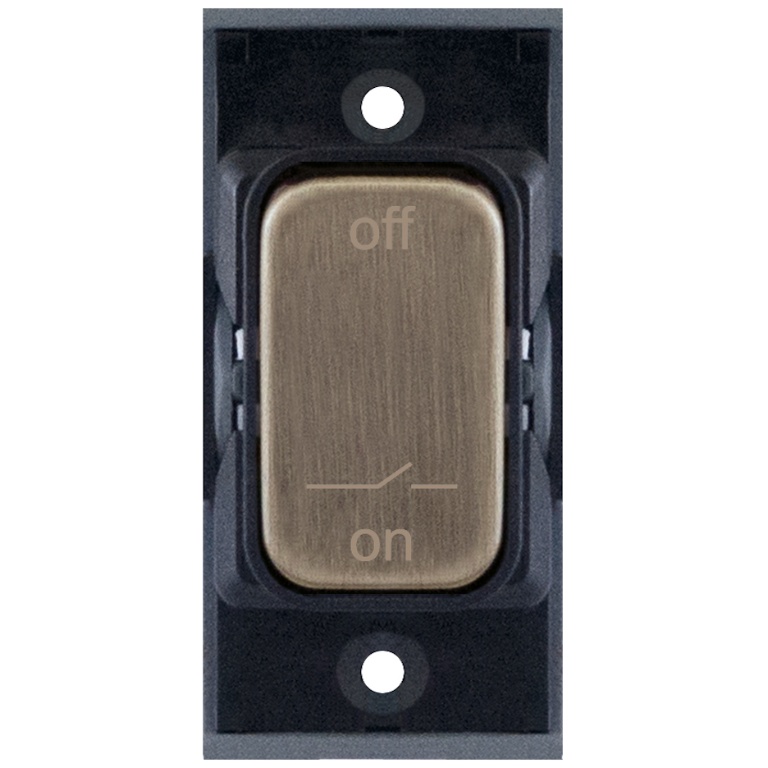 Selectric GRID360 Antique Brass 10A Fan Isolator Switch Module with ...