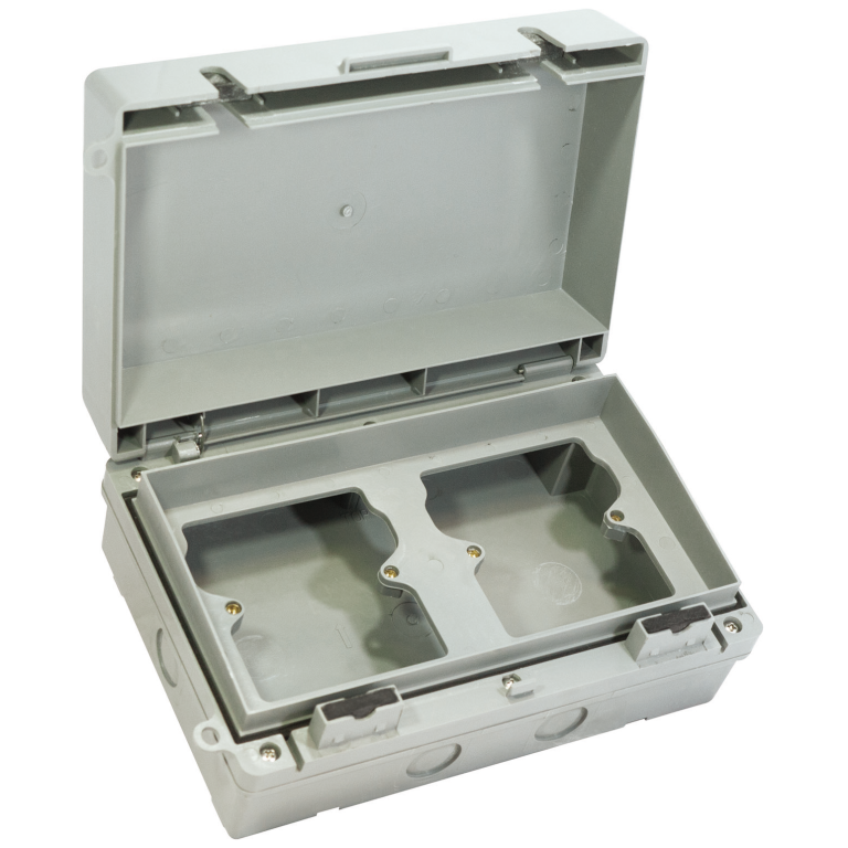 Selectric Seal IP65 Heavy Duty 2 Gang Dual Unpopulated Universal ...