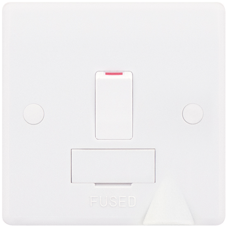 Selectric Smooth 13A Double Pole Switched Fused Connection Unit with ...