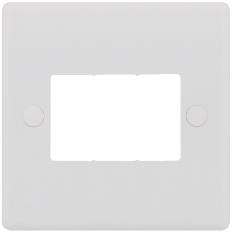 Selectric Smooth 1 Gang Modular Faceplate with Triple Aperture | UKES