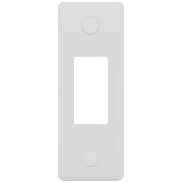 Selectric Smooth 1 Gang Modular Architrave Faceplate with Single ...