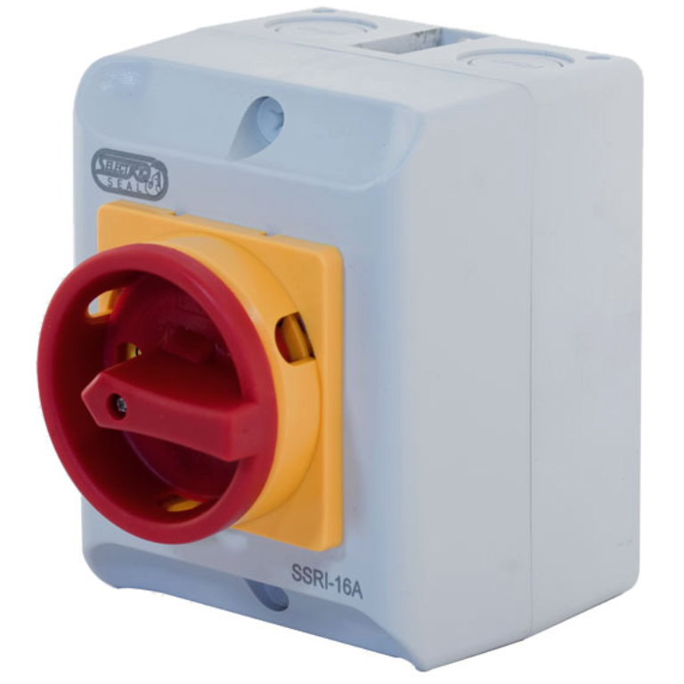 Selectric Seal IP65 16A/8kW 4 Pole Rotary Isolator Switch - 415V | UKES