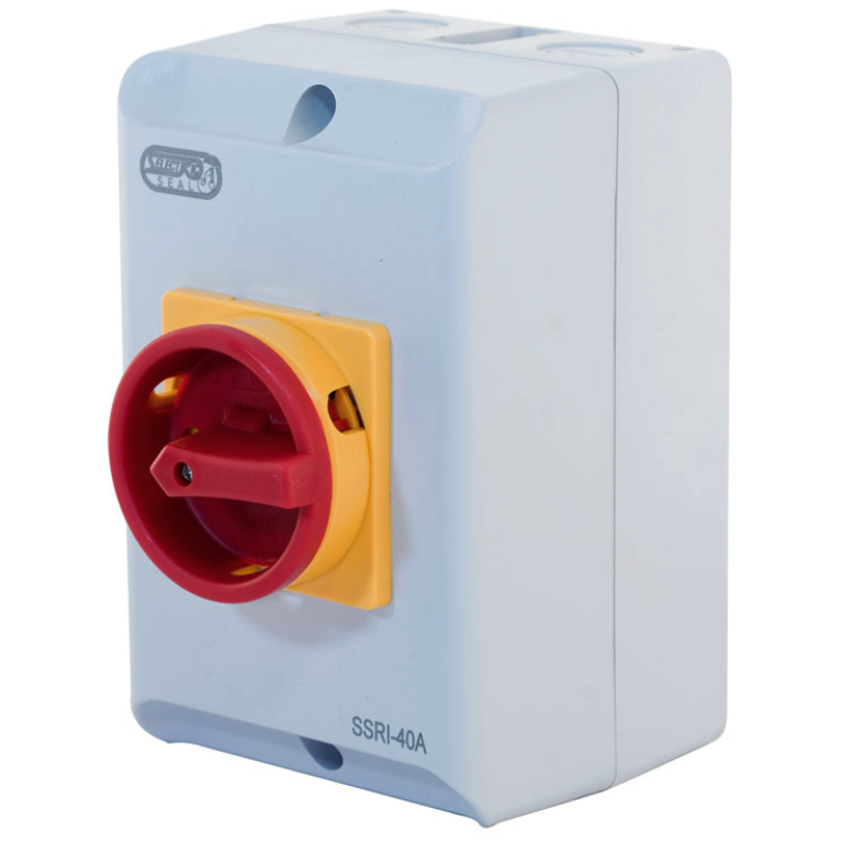 Selectric Seal IP65 40A/18.5kW 4 Pole Rotary Isolator Switch - 415V | UKES