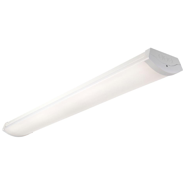 Saxby Lighting DualLED 4ft 20/38W Tri Colour Matt White LED Batten | UKES