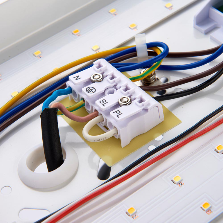 Saxby Lighting DualLED 5ft 30/58W Tri Colour Matt White LED Batten | UKES