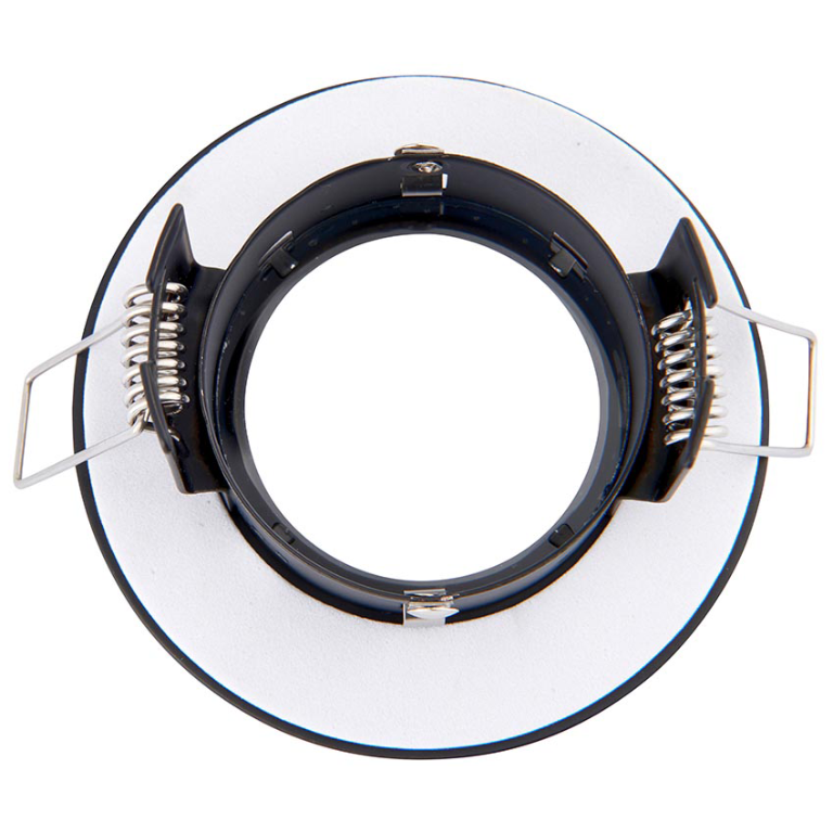 Saxby Lighting Speculo Round Fixed Matt Black IP65 GU10 Downlight | UKES