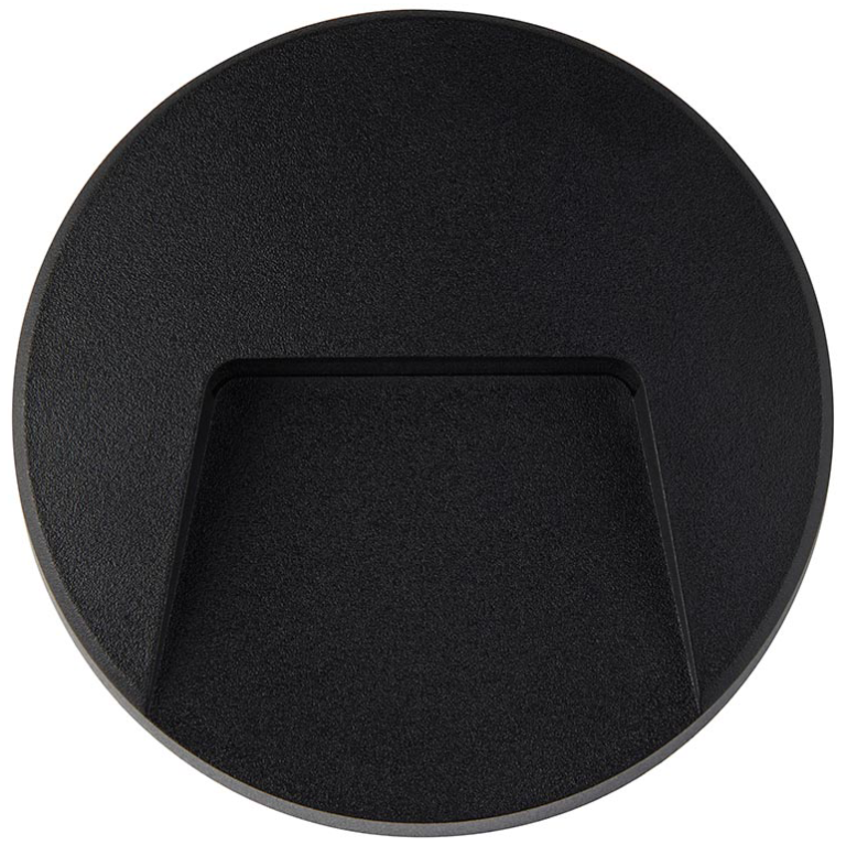 Saxby Lighting Severus Round Indirect 2.8W Tri CCT Black IP65 LED Wall ...