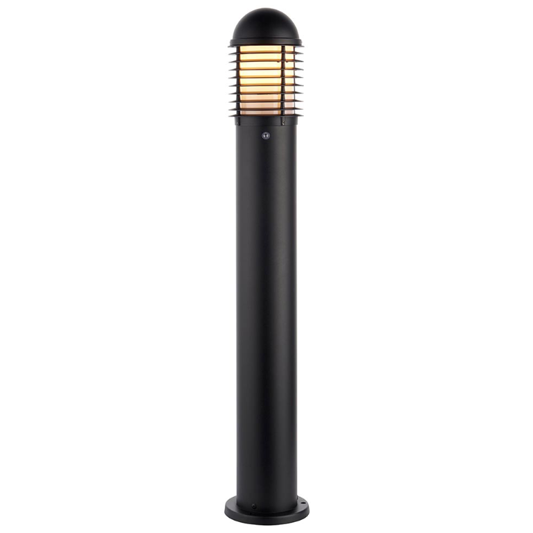 Saxby Lighting Louvre Matt Black IP44 E27 Bollard - Photocell | UKES
